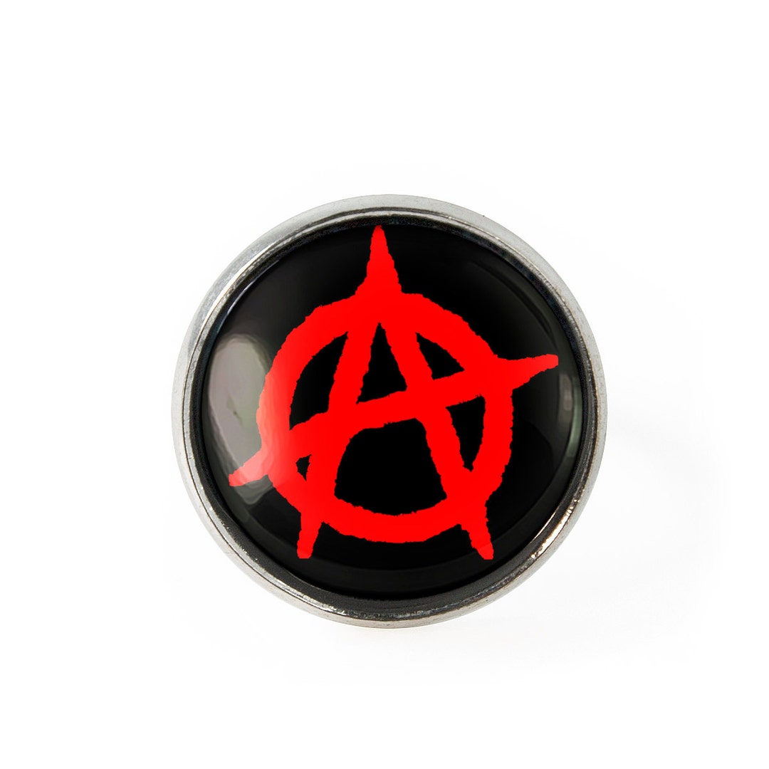 Silver Punk Rock Anarchy Symbol Adjustable Ring 181-SRR - Etsy