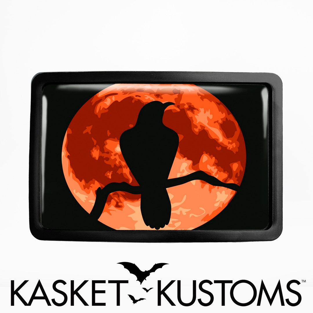 Gothic Crow Belt Buckle - Full Moon Raven Nevermore Horror Halloween ...