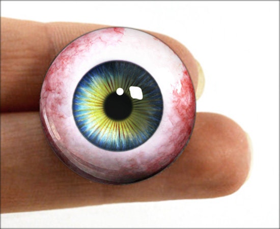 1 Inch Eyeballs Human Eye Glass Creature Fantasy | Etsy
