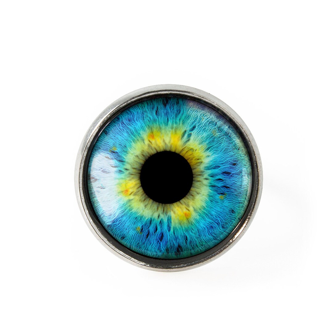 Silver Human Taxidermy Eyeball Adjustable Sci-fi Fantasy Ring 39-SRR - Etsy
