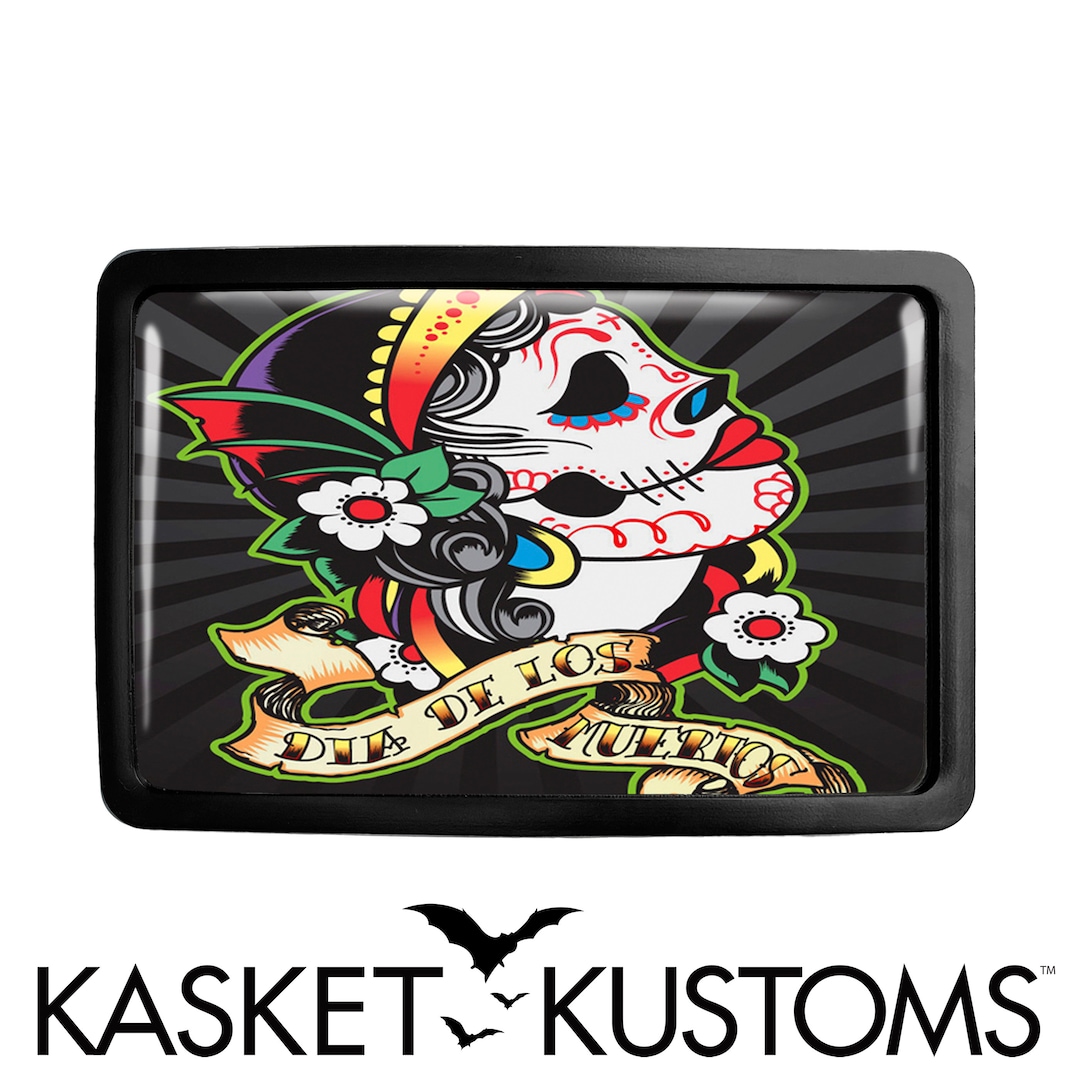 Sugar Skull Belt Buckle - Day of the Dead Halloween Skull Belt Buckle ...