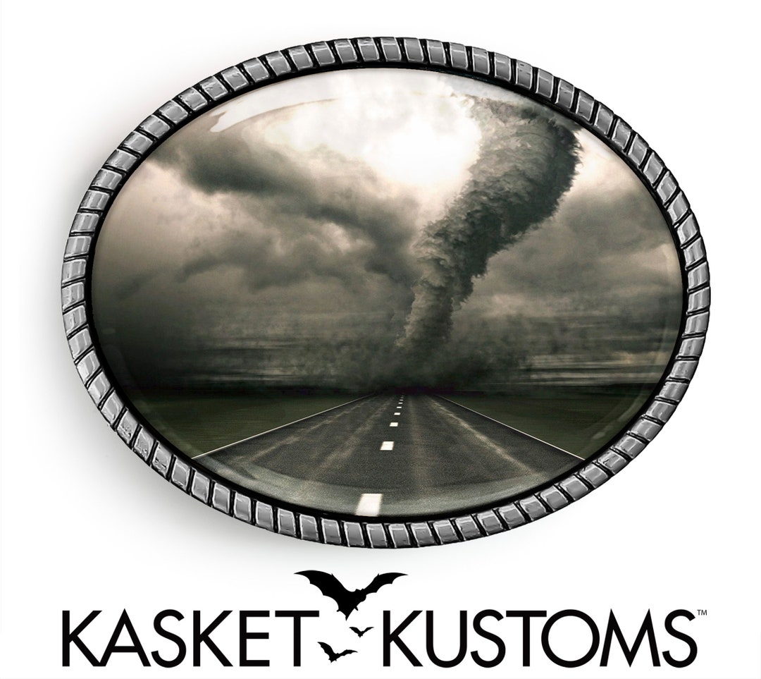 Twister Belt Buckle - Tornado Alley Silver or Gold Belt Buckle - 624 - Etsy