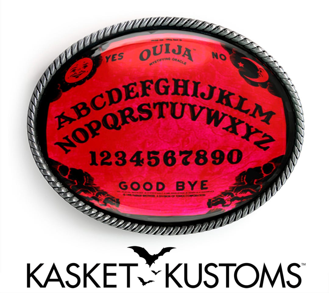 Ouija Board Belt Buckle - Red Gothic Halloween Occult Buckle - 51 - Etsy
