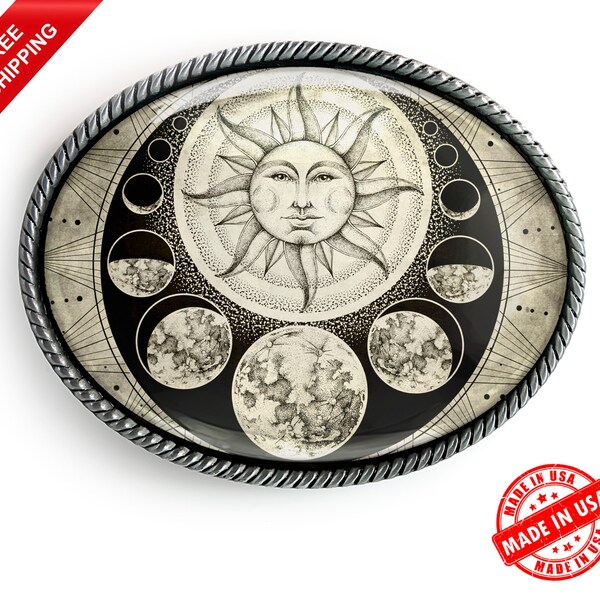 Moon Belt Buckle - Etsy