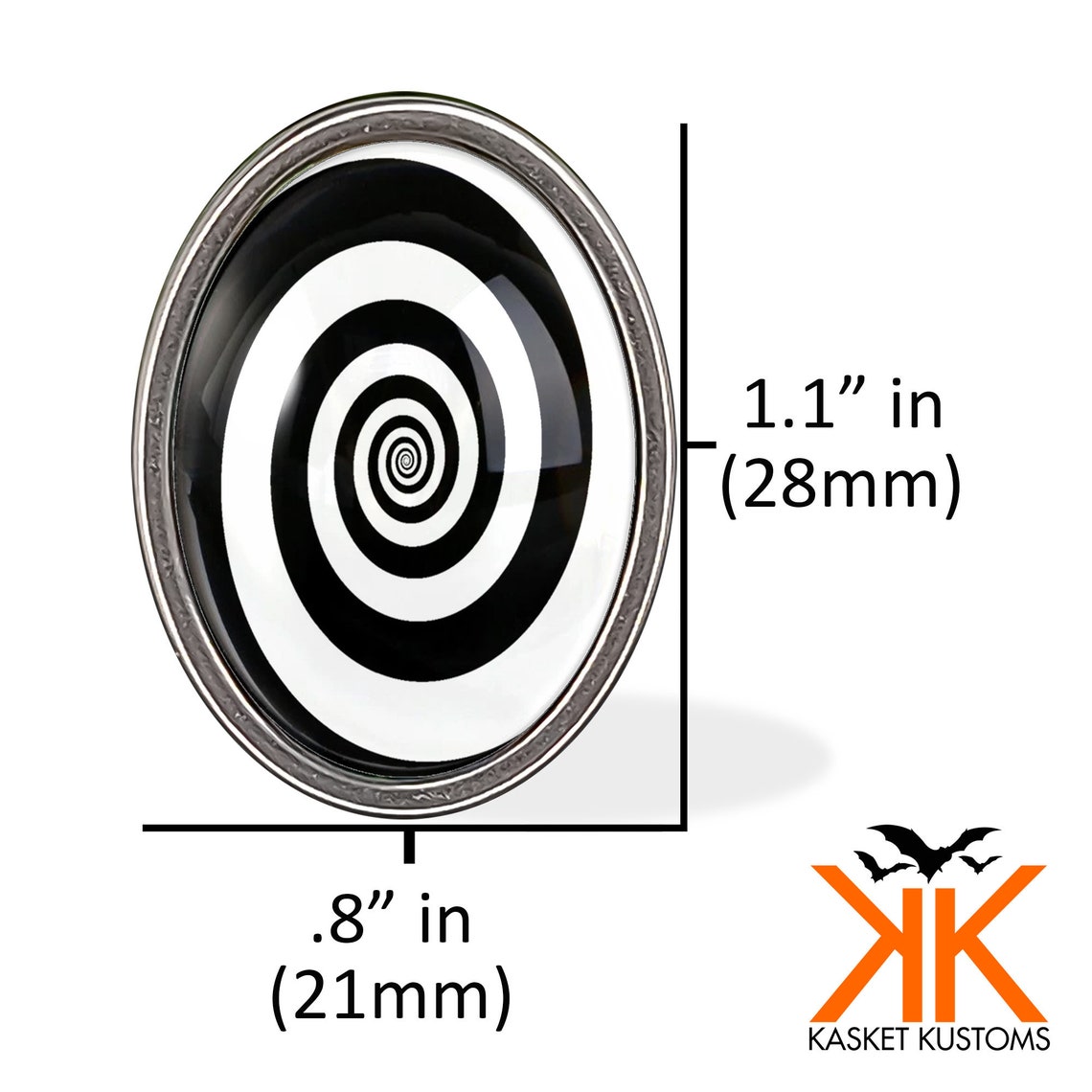 Twilight Zone Ring - Magic Sci-fi Hypnotic Spiral Handmade Silver ...