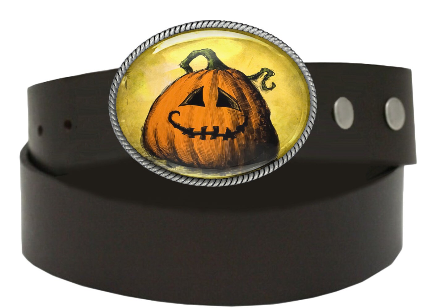 Jack O Lantern Belt Buckle Halloween Pumpkin Art Handmade | Etsy