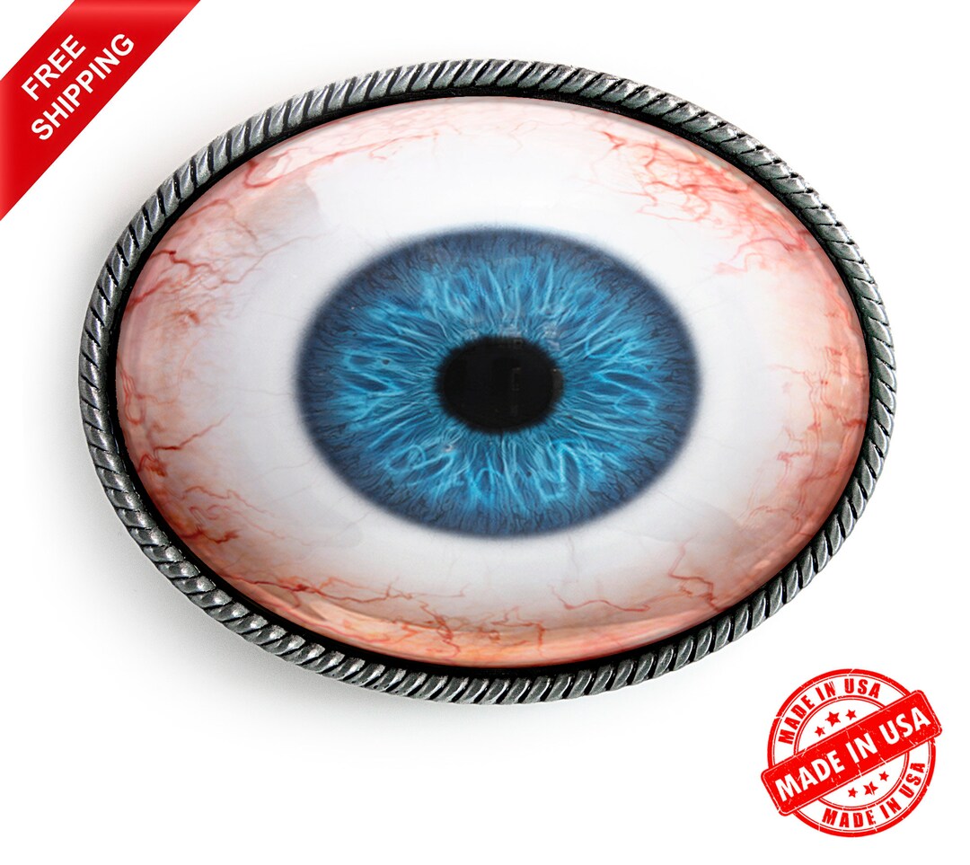 Blue Human Eye Belt Buckle Realistic Taxidermy Eyeball - Etsy
