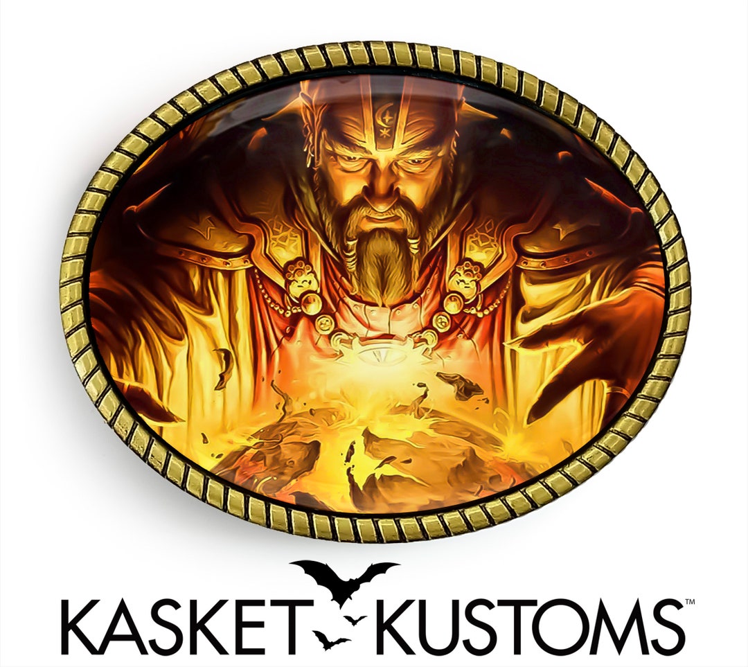 Wizard Belt Buckle - Magic Witchcraft Warlock Sorcerer Handmade Buckle ...