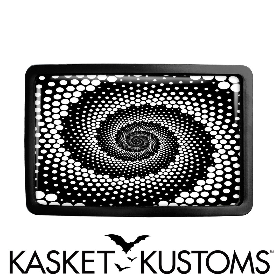 Optical Illusion Belt Buckle - Abstract Hypnotic Spiral Belt Buckle ...