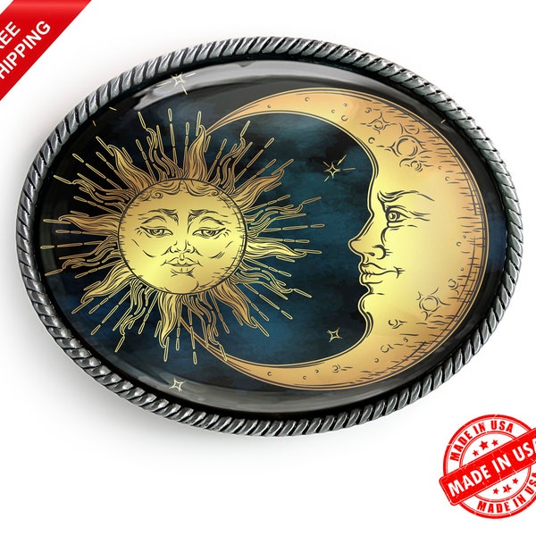 Sun and Moon Belt Buckle - Etsy