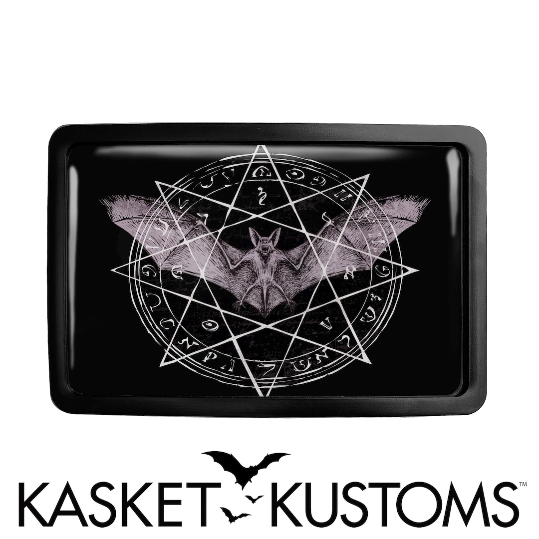 Occult Bat Belt Buckle - Gothic Esoteric Pentagram Symbol Belt Buckle ...