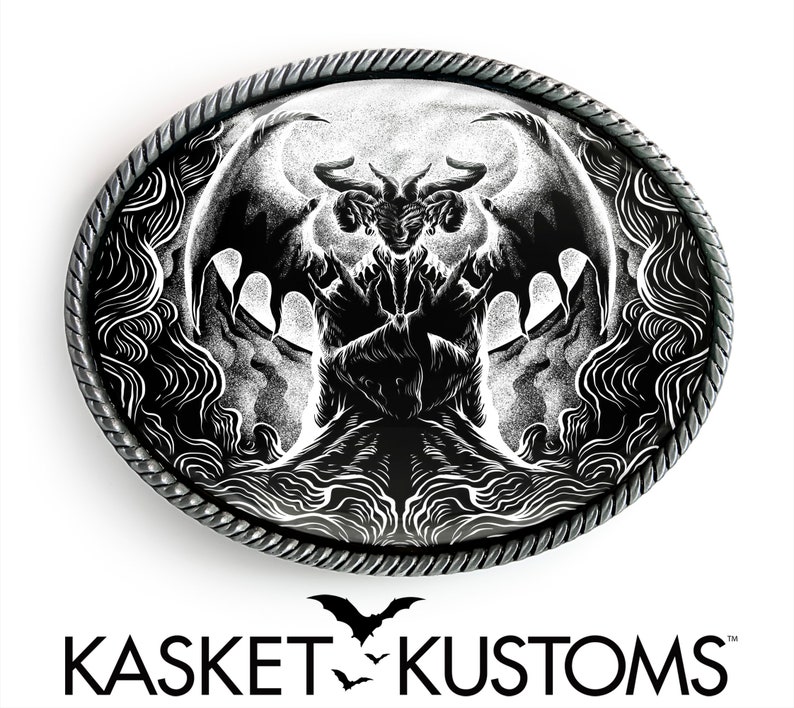 Baphomet Belt Buckle Satanic Gothic Occult Witchcraft - Etsy