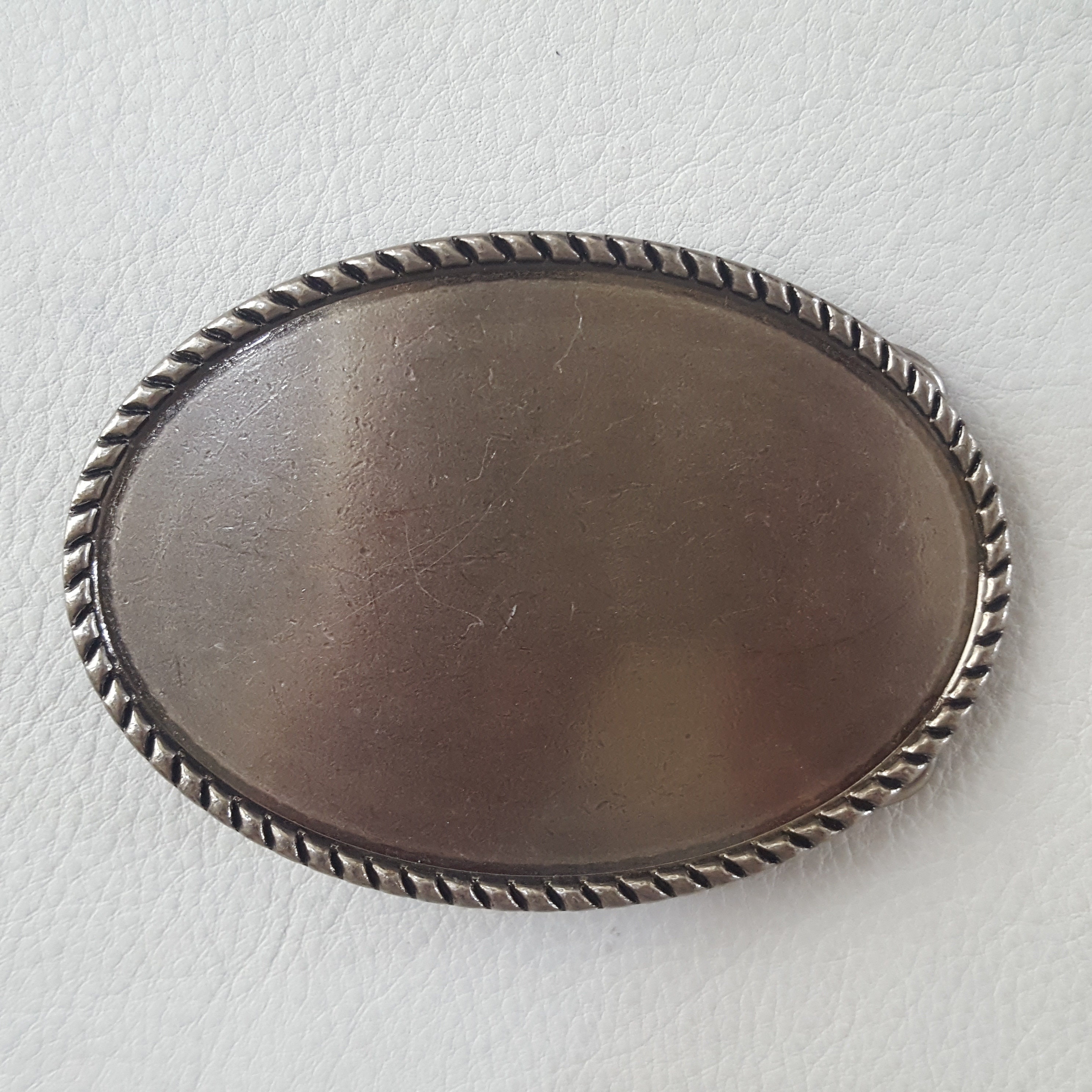 One 1 Belt Buckle Blank Base Recessed Setting Silver Oval | Etsy