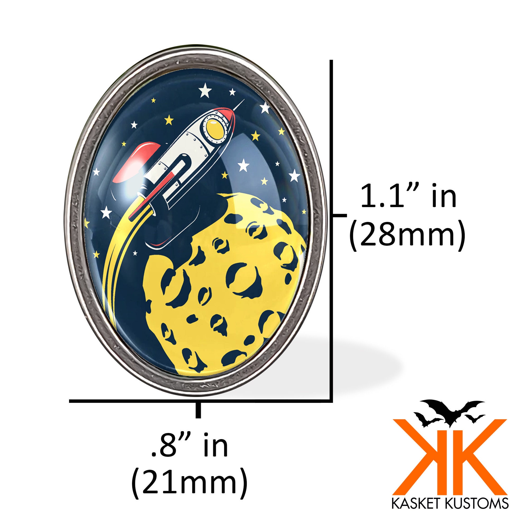 Retro Rocket Ring Sci-fi Spaceship Outer Space Handmade - Etsy