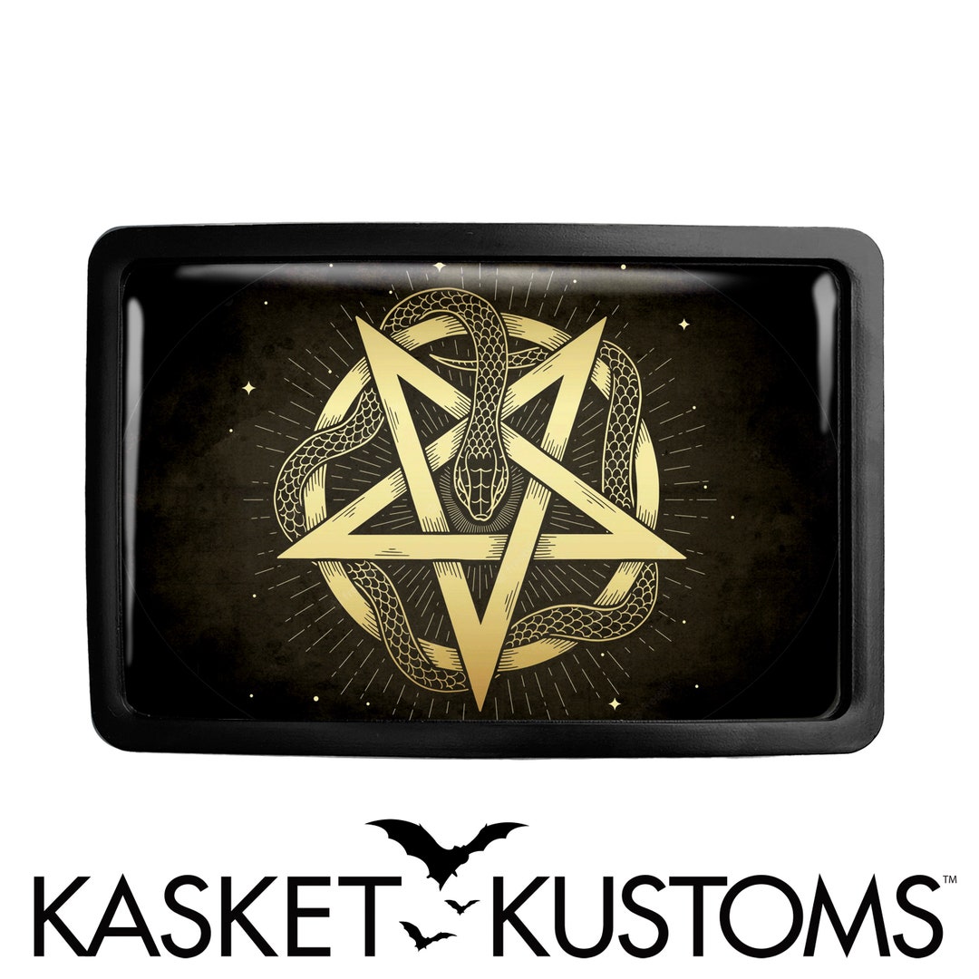 Snake Pentagram Belt Buckle - Ancient Esoteric Witchcraft Occult Buckle ...