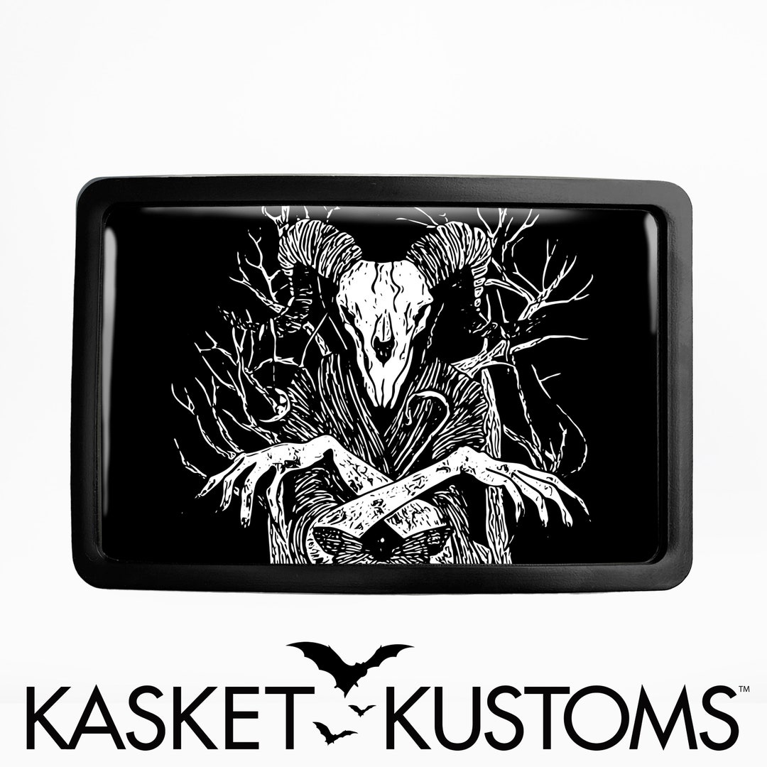 Baphomet Belt Buckle - Satanic Gothic Occult Witchcraft Rectangle ...