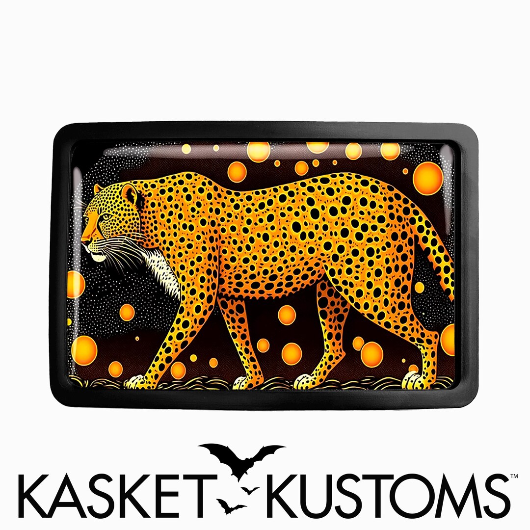 Leopard Belt Buckle - Jungle Animal Painting Art Handmade Belt Buckle ...