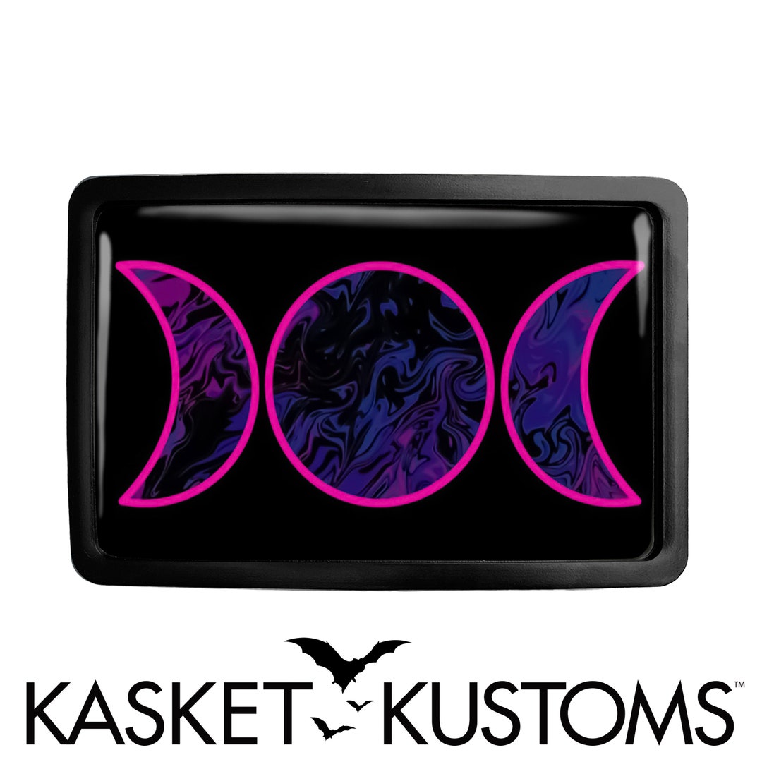 Triple Moon Goddess Belt Buckle - Pagan Wiccan Occult Moon Cycle Buckle ...