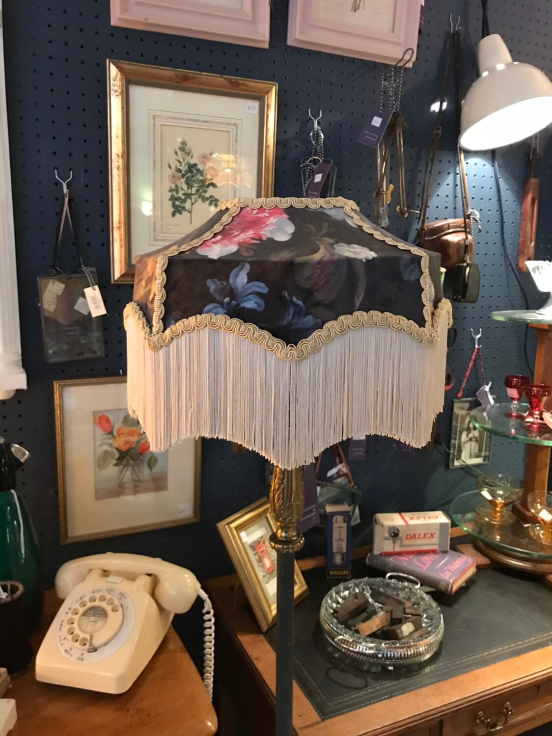 Chester 12 Dutch Flowers Velvet Lampshade - Etsy