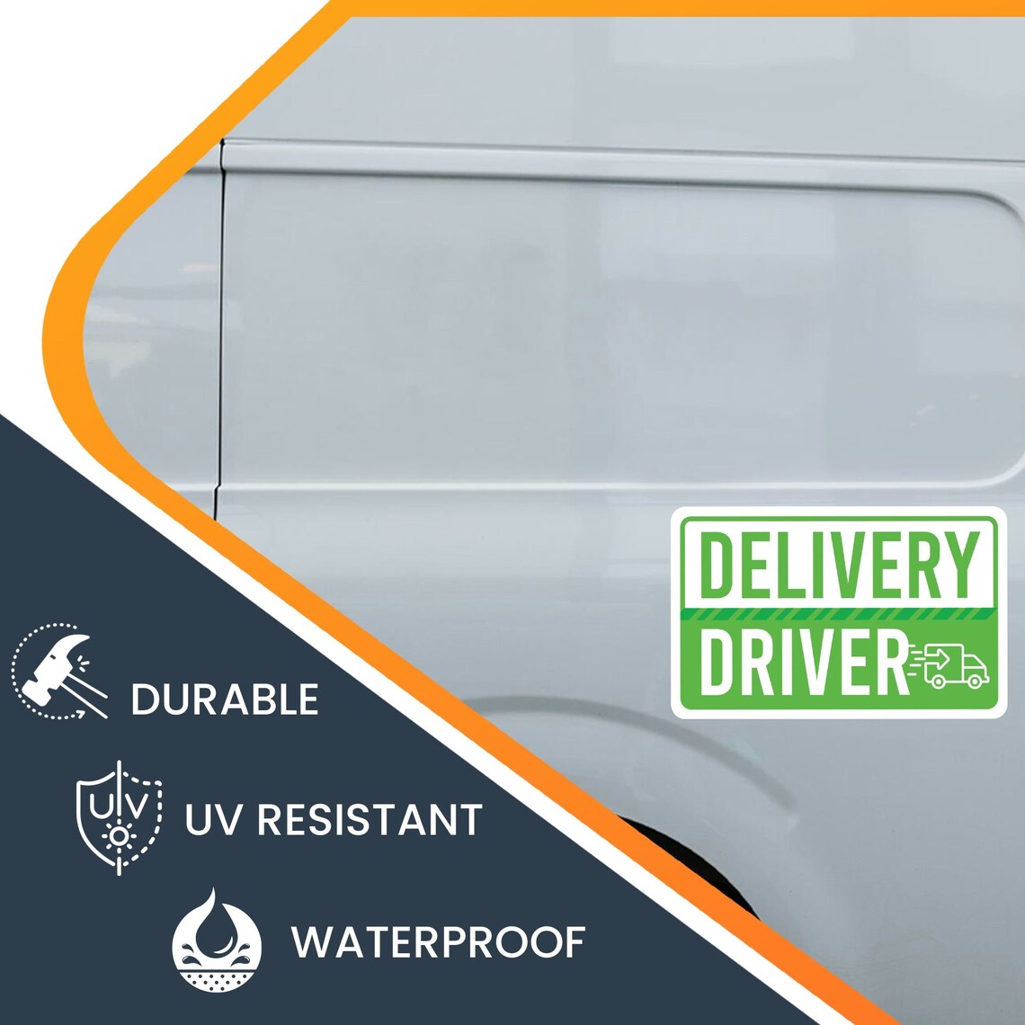 Magnet Me up Green Delivery Driver Frequent Stops Magnet Decal, 5x8 ...