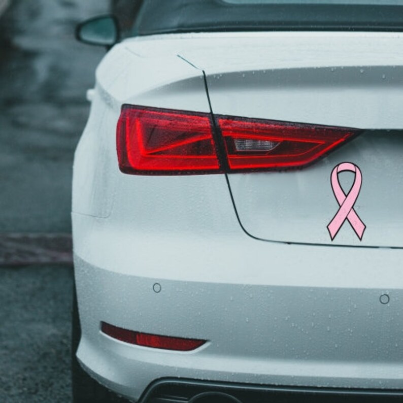 Pink Breast Cancer Awareness Ribbon Car Magnet Decal Heavy - Etsy