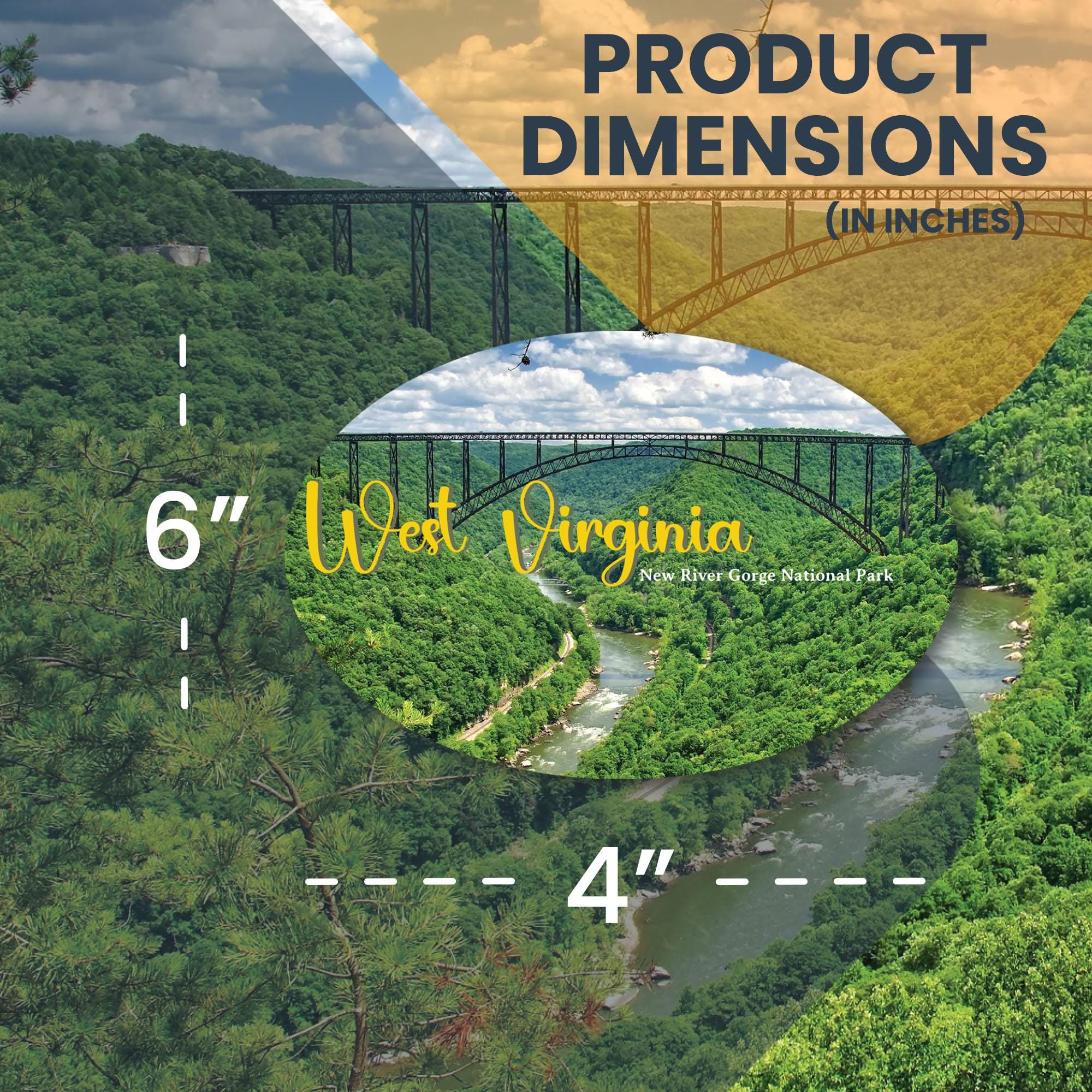 Magnet Me up West Virginia New River George National Park State Car ...