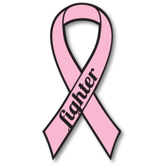 Pink Breast Cancer Fighter Ribbon Car Magnet Decal Heavy Duty - Etsy