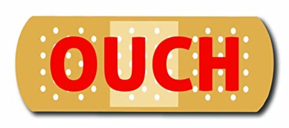 Ouch Band Aid Car Magnet 3x8 Decal Great for - Etsy