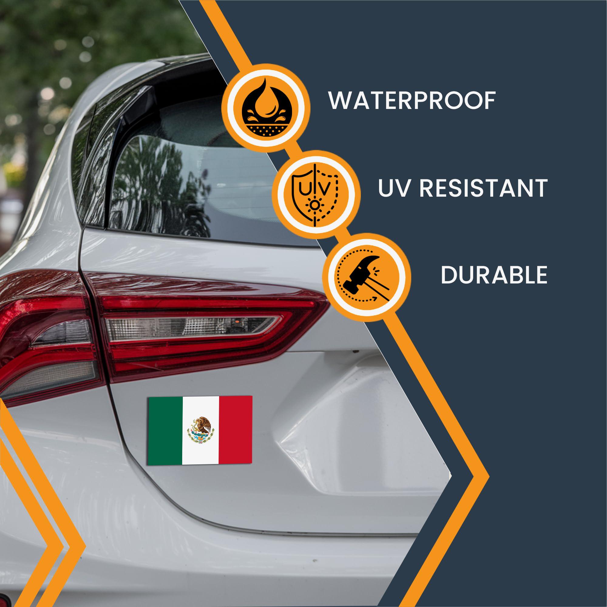 Magnet Me up Mexico Mexican Flag Car Magnet - 3x5 Inches - UV Printed ...