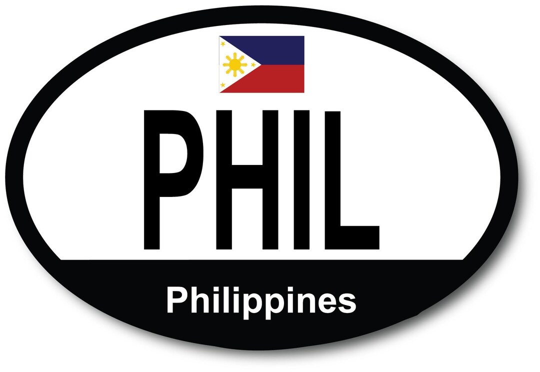 Magnet Me up Phil Philippines Country Code Car Magnet Decal, 4x6 Inches ...