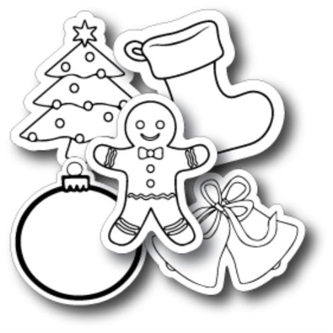 Color Your Own Assorted Christmas Ornament Magnets,decorate 5 Magnetic ...