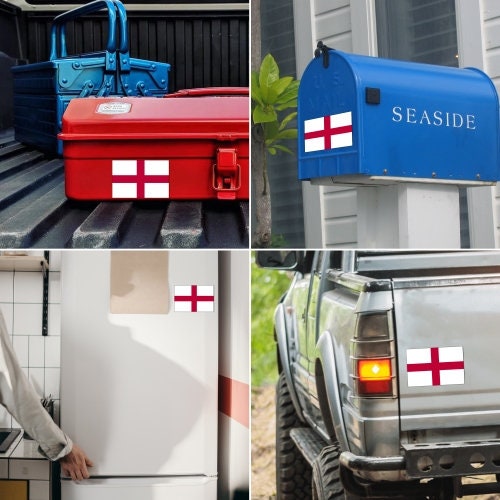 England St George Flag Car Magnet Decal - 4 X 6 Heavy Duty for Car ...