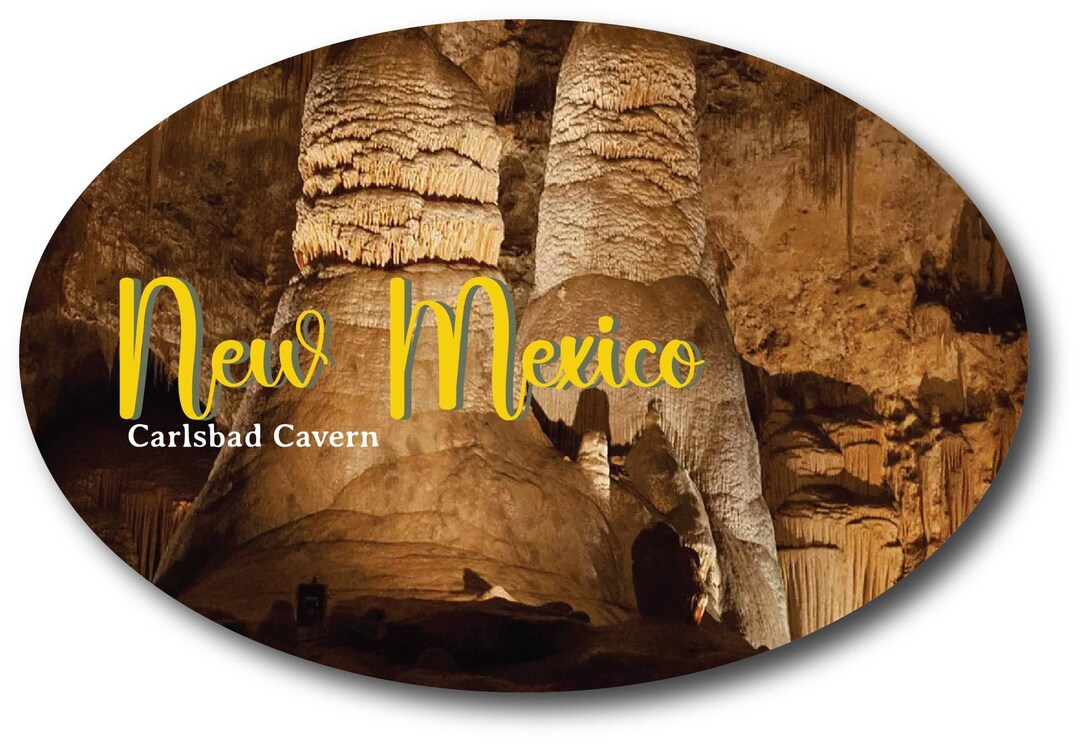 Magnet Me up New Mexico Carlsbad Cavern State Scenic Oval Magnet Decal ...