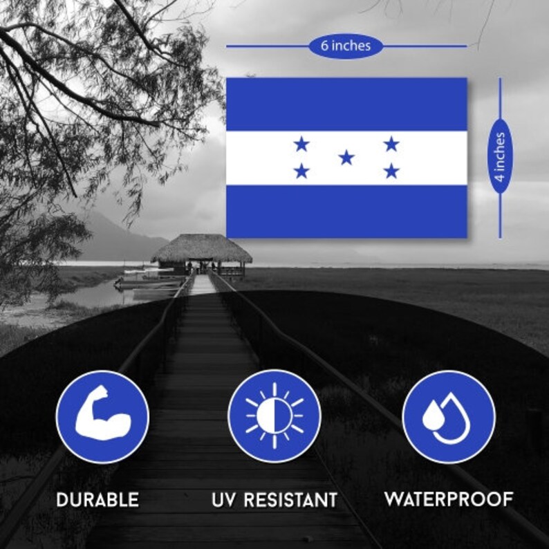 Honduras Flag Car Magnet Decal 4 X 6 Heavy Duty for Car - Etsy