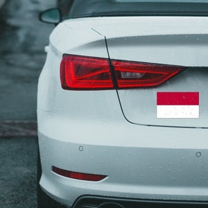 Indonesia Indonesian Flag Car Magnet Decal - 4 X 6 Heavy Duty for Car ...