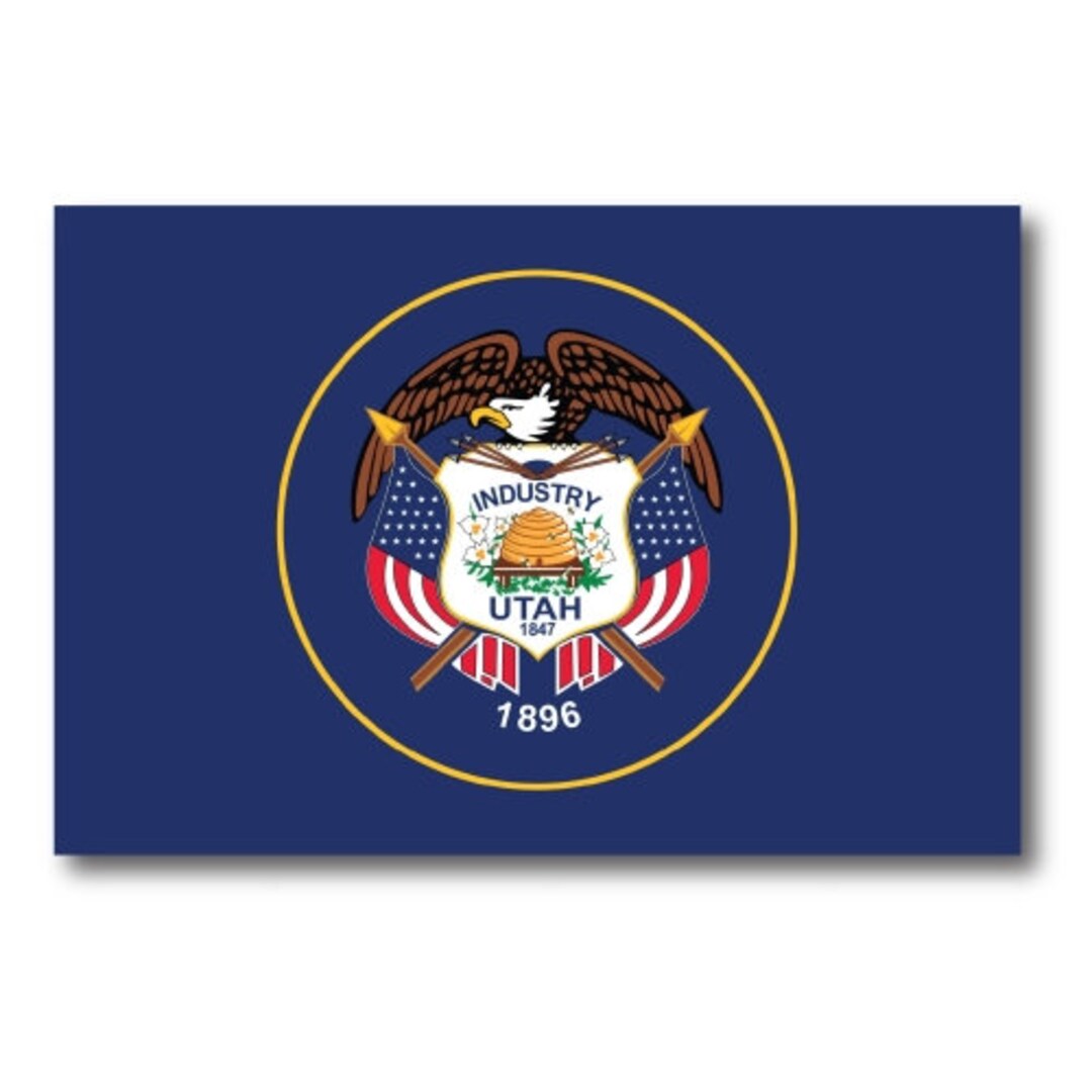 Utah Car Magnet US State Flag Refrigerator Locker SUV Heavy Duty ...