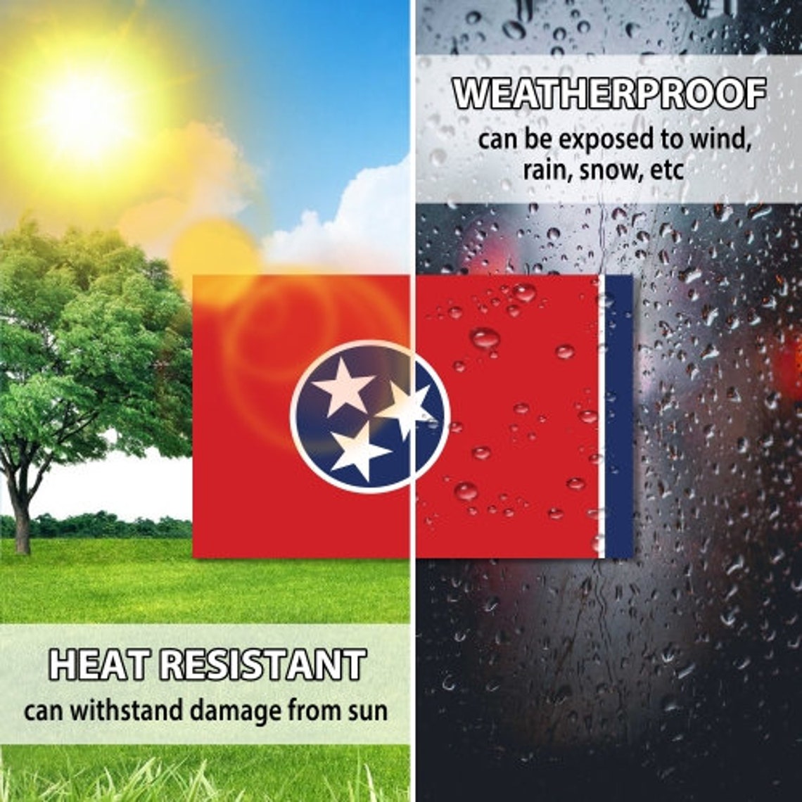 Tennessee Car Magnet US State Flag Refrigerator Locker SUV - Etsy