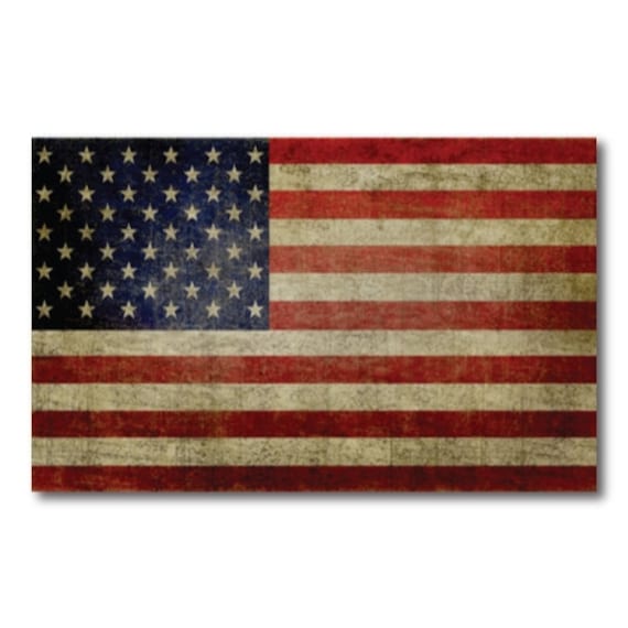 Weathered American Flag Car Magnet Decal 5 X 8 Heavy Duty - Etsy