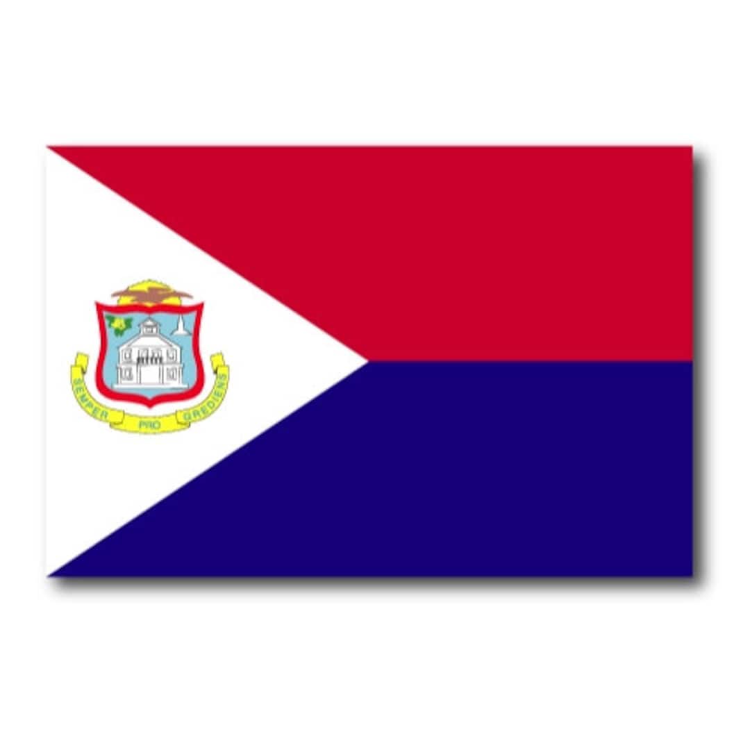St. Martin Saint Martin Flag Car Magnet Decal - 4 X 6 Heavy Duty for ...