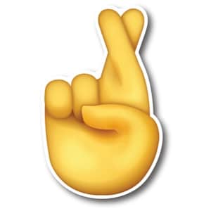 Fingers Crossed Hand Emoji - Etsy