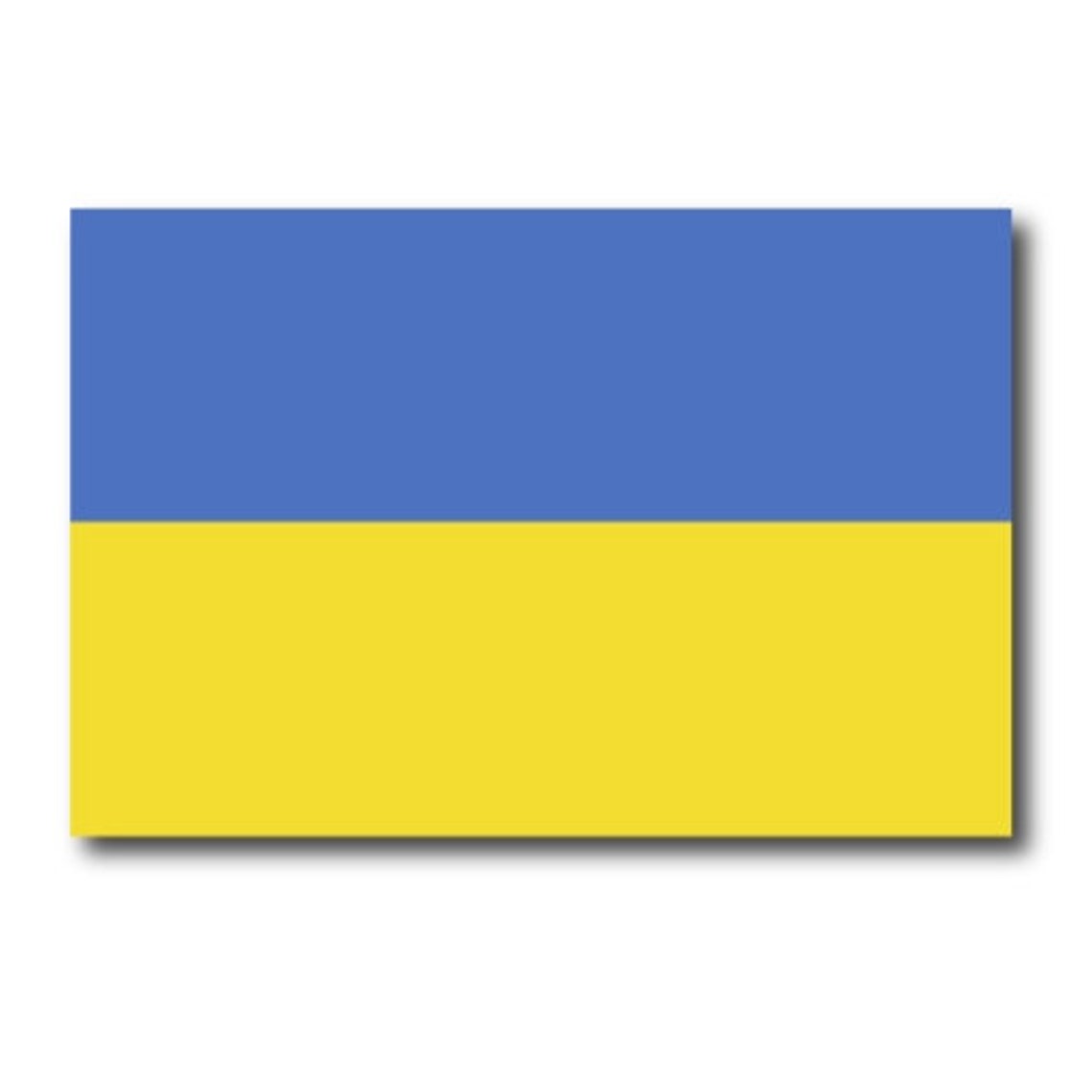 Ukraine Ukranian Flag Car Magnet Decal - 4 X 6 Heavy Duty for Car Truck ...