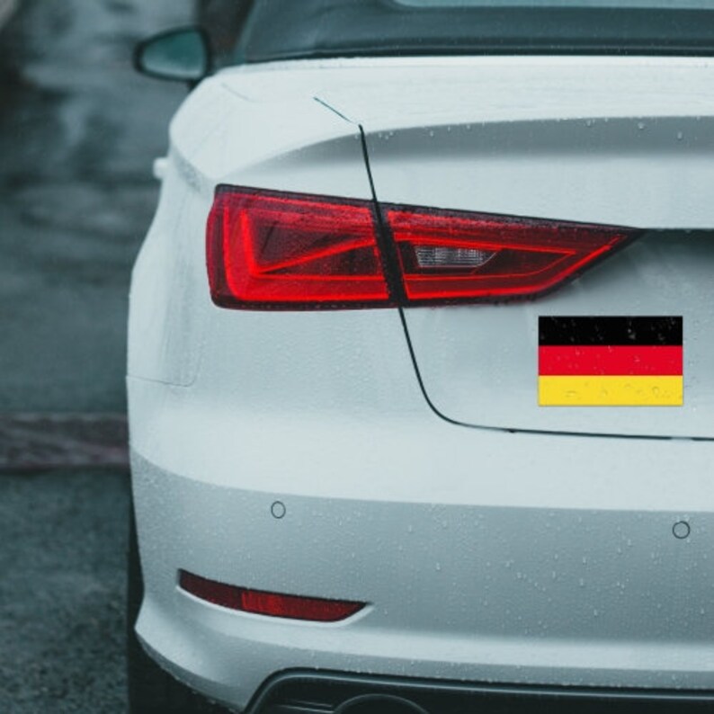 Germany German Flag Car Magnet Decal - 4 X 6 Heavy Duty for Car Truck ...