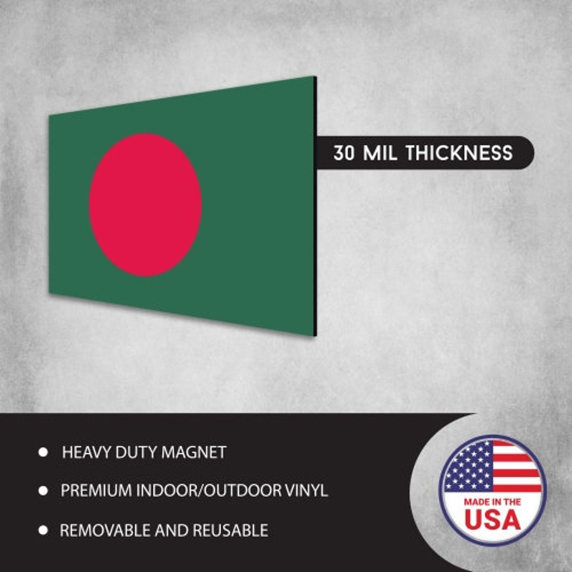 Bangladesh Flag Car Magnet Decal 4 X 6 Heavy Duty for Car - Etsy