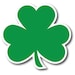 Green Shamrock Car Magnet 5-3/4" Decal - Heavy Duty for Car Truck SUV ...