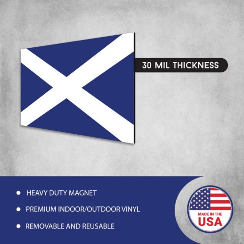 Scotland Scottish Flag Car Magnet Decal 4 X 6 Heavy Duty for - Etsy