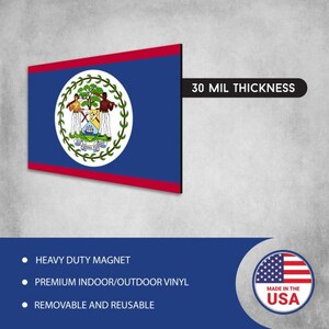 Belize Flag Car Magnet Decal - 4 X 6 Heavy Duty for Car Truck SUV … - Etsy