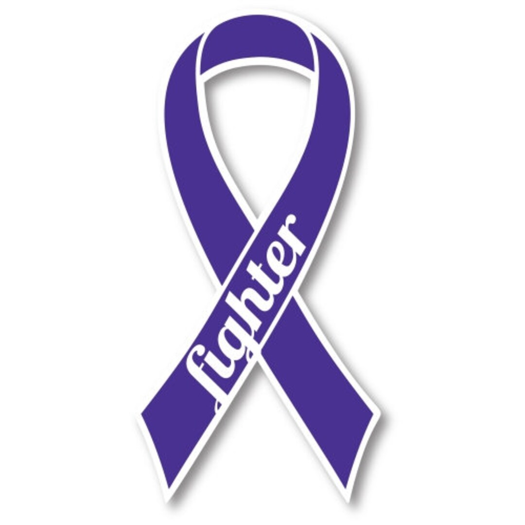 Violet Hodgkins Lymphoma and Testicular Cancer Fighter Ribbon Car ...