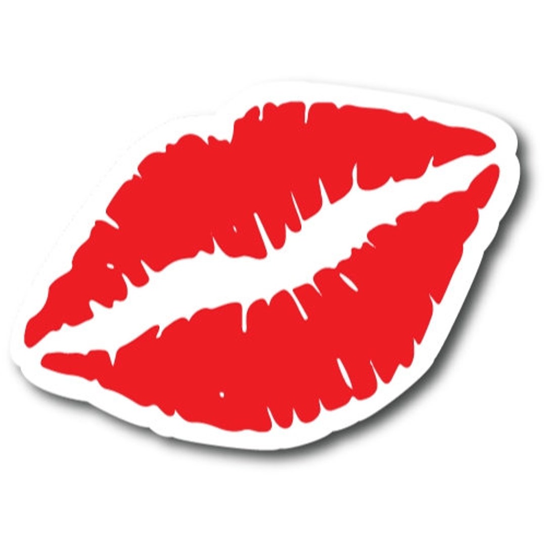 Kiss Mark Red Lips 6" Car Magnet Decal - Heavy Duty for Car Truck SUV ...