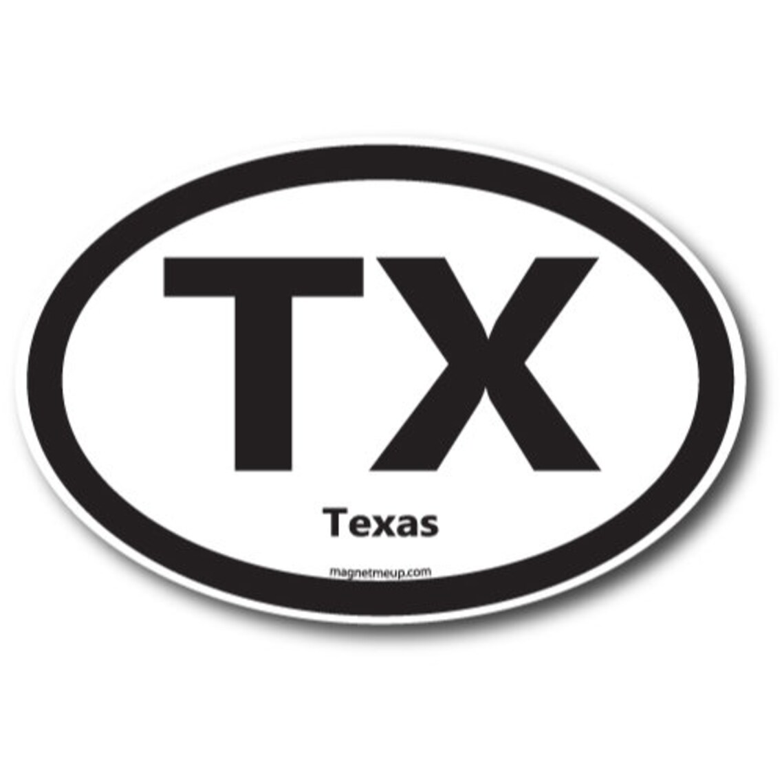 TX Texas Car Magnet 4x6" US State Oval Refrigerator Locker SUV Heavy ...