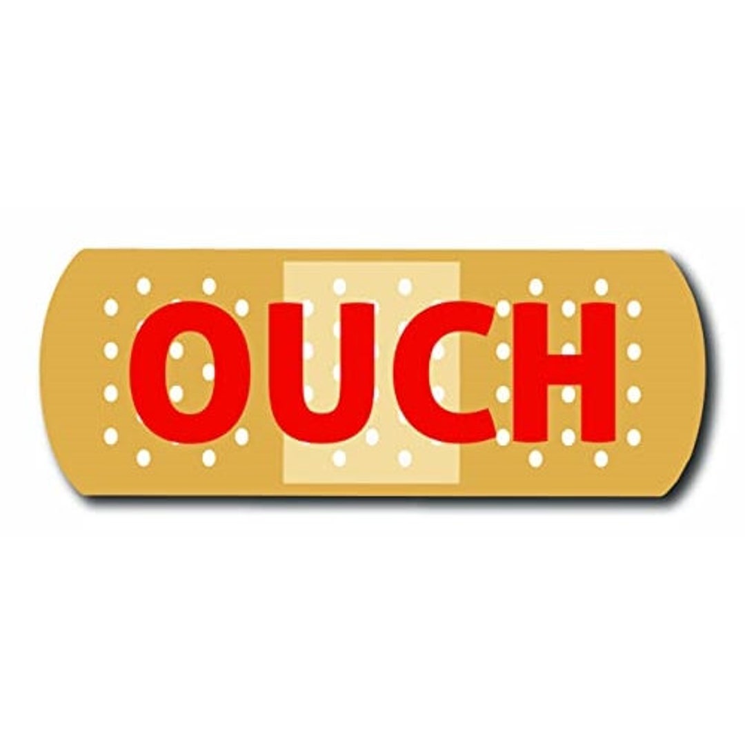 Ouch Band Aid Car Magnet 3x8" Decal Great for Refrigerator Locker SUV ...